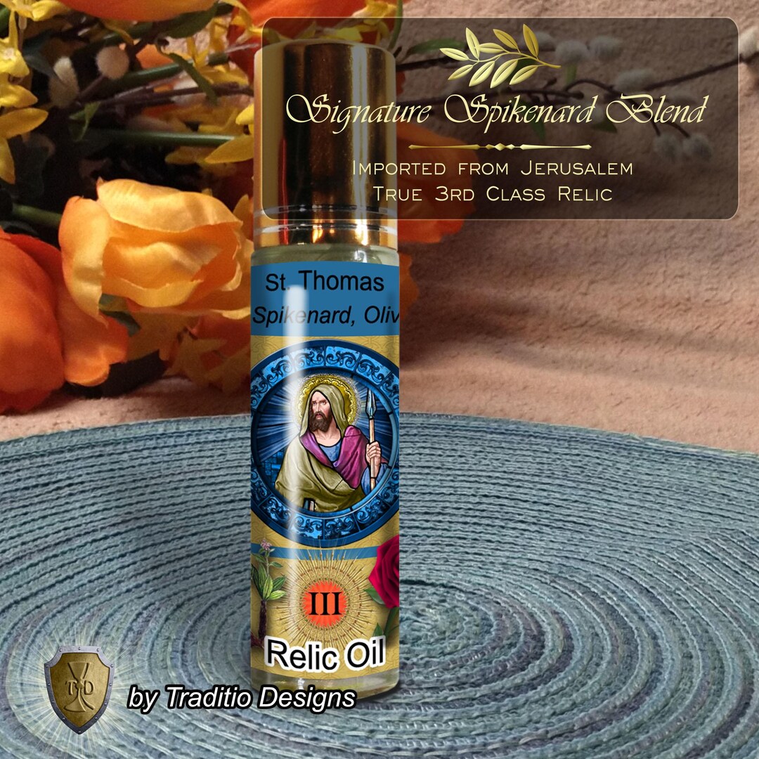 St. Thomas the Apostle Relic Anointing Oil | Eye Healing, Deep Wounds ...