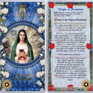 Marian Holy Relic Prayer Card Gift Set. Perfect Gift for Catholics ...