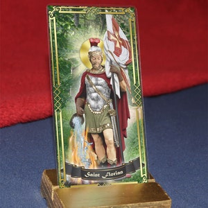 Saint Florian Laminated Holy Prayer Cards. Patron Saint of Firefighters ...