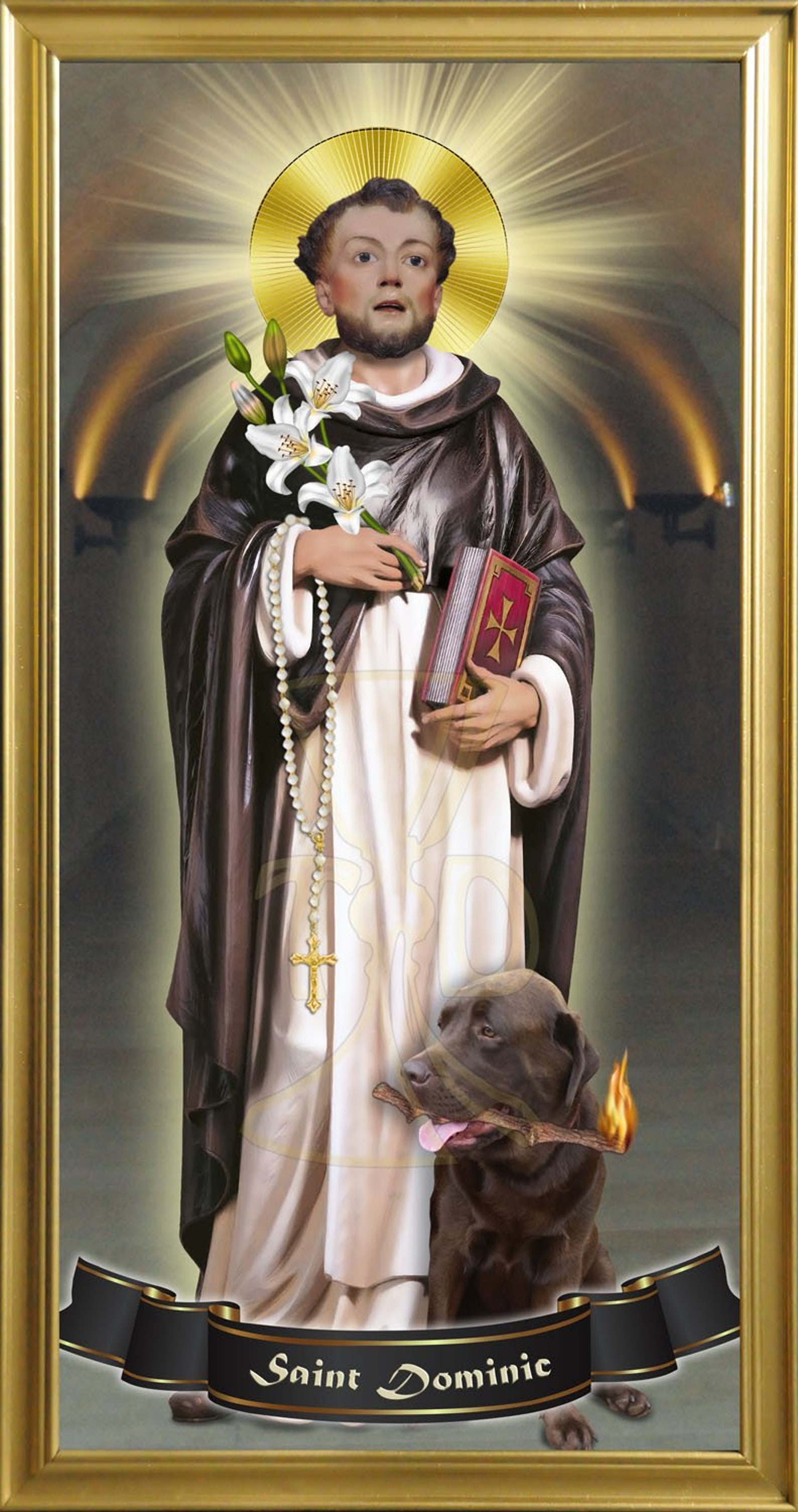 Saint St. Dominic Hound of the Lord Handcrafted Framed - Etsy