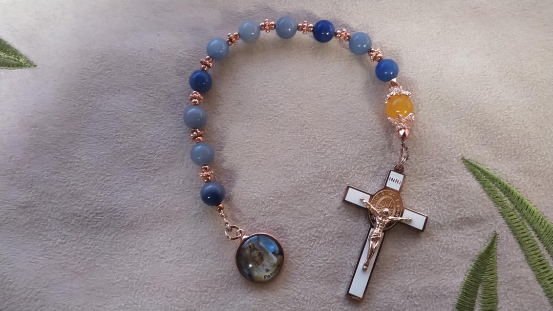 Our Lady of Fatima Limited Edition Royal Precious Relic Decade Rosary ...