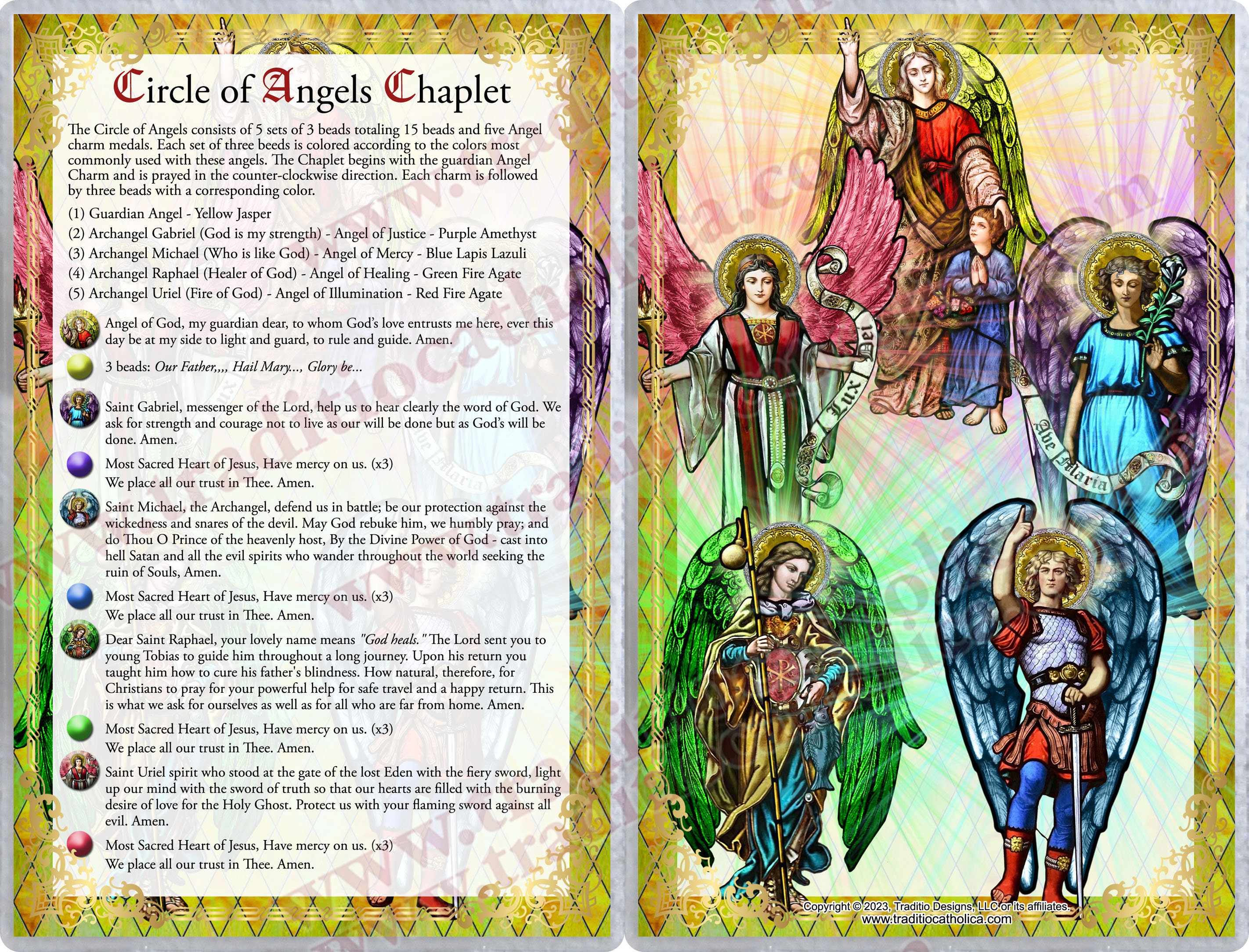 Circle of Angels Royal Limited Edition Precious Chaplet With - Etsy