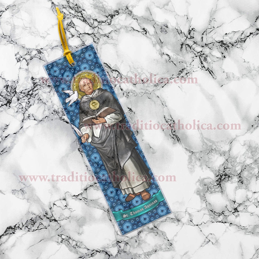 Saint Thomas Aquinas CLEAR See-through Laminated Bible Scripture ...