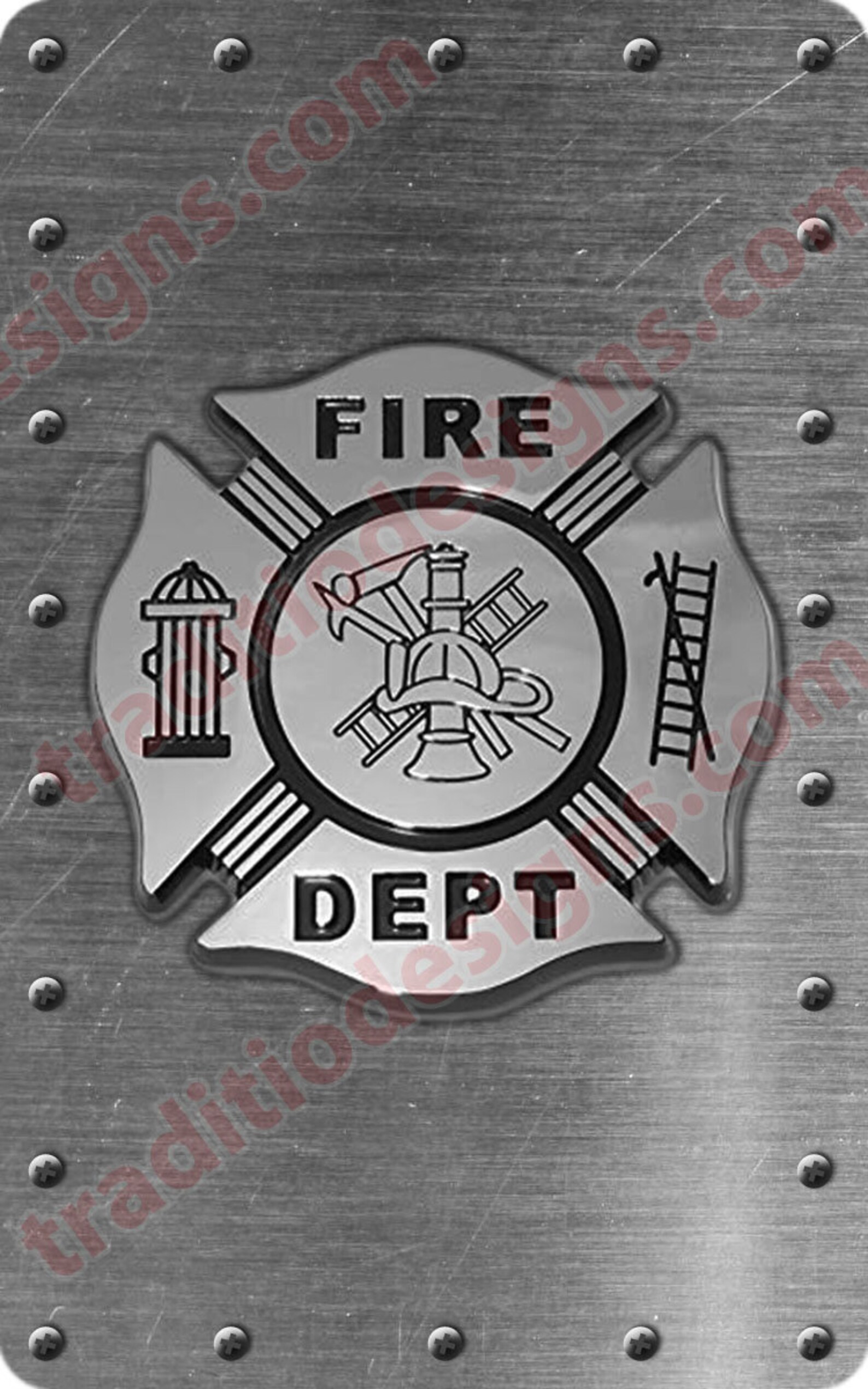 Fire Department Magnets, Fire Dept Decal Round 3.5 Inch and Rectangular ...