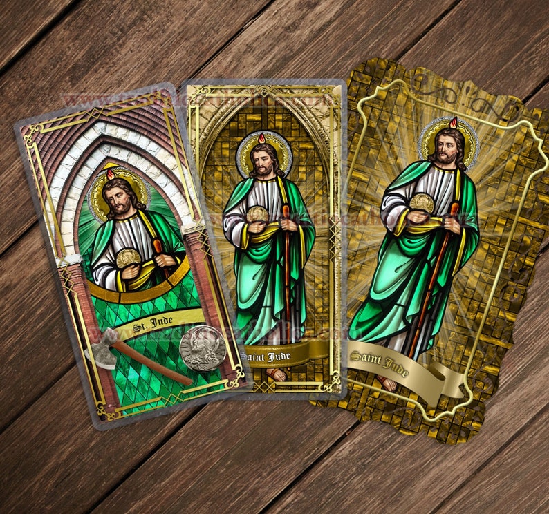 Saint Jude Thaddeus the Apostle Catholic Holy Prayer Cards. St. Jude ...