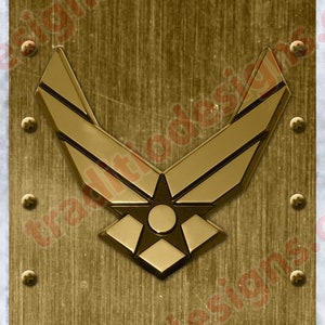 US Air Force Metallic Laminated Bookmarks. Custom US Air Force Bookmark ...