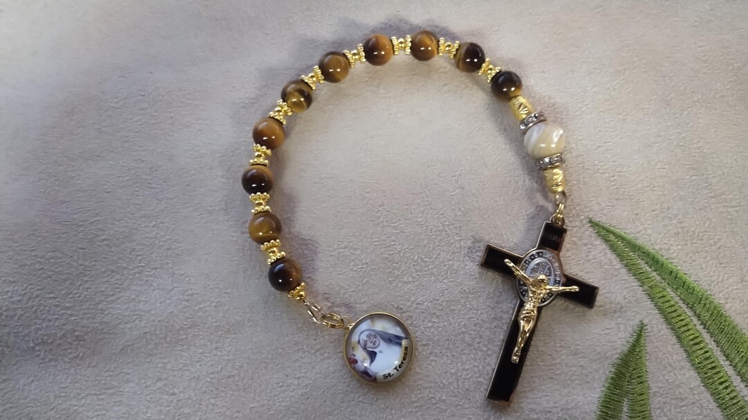 St. Teresa of Avila Limited Edition Royal Precious Decade Relic Rosary ...