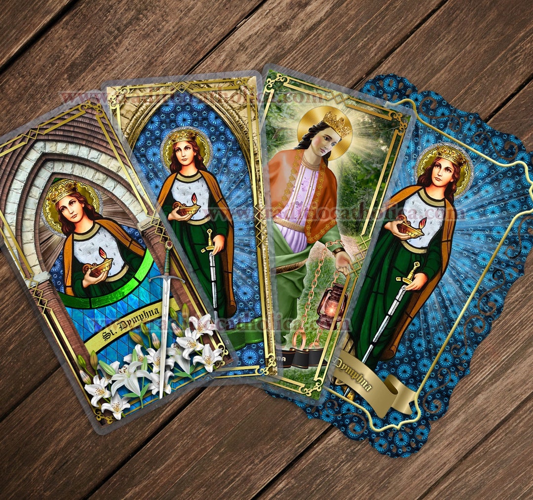 Saint Dymphna, Ireland Laminated Holy Prayer Cards. Mental Illness ...