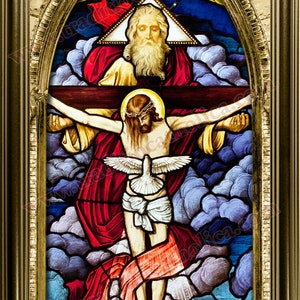 Most Holy Trinity Handcrafted Framed Prints. 7x14 Print is Ready to ...