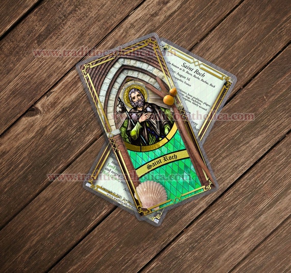 Saint St Roch Rocco patron saint of pandemics and knee | Etsy