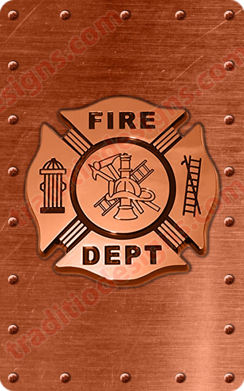 Fire Department Magnets Fire Dept Decal Round 3.5 Inch and - Etsy