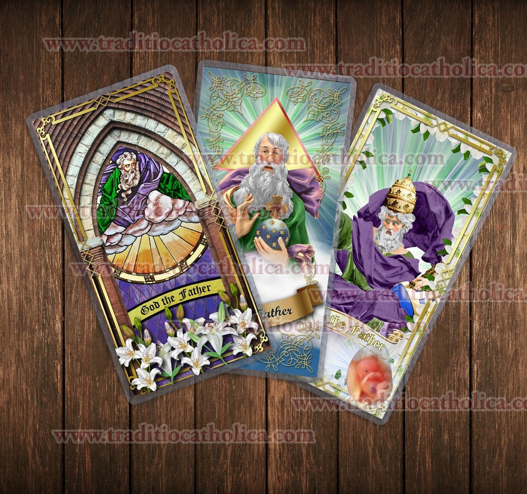 God the Father Laminated Catholic Holy Cards. Catholic Holy Prayer ...