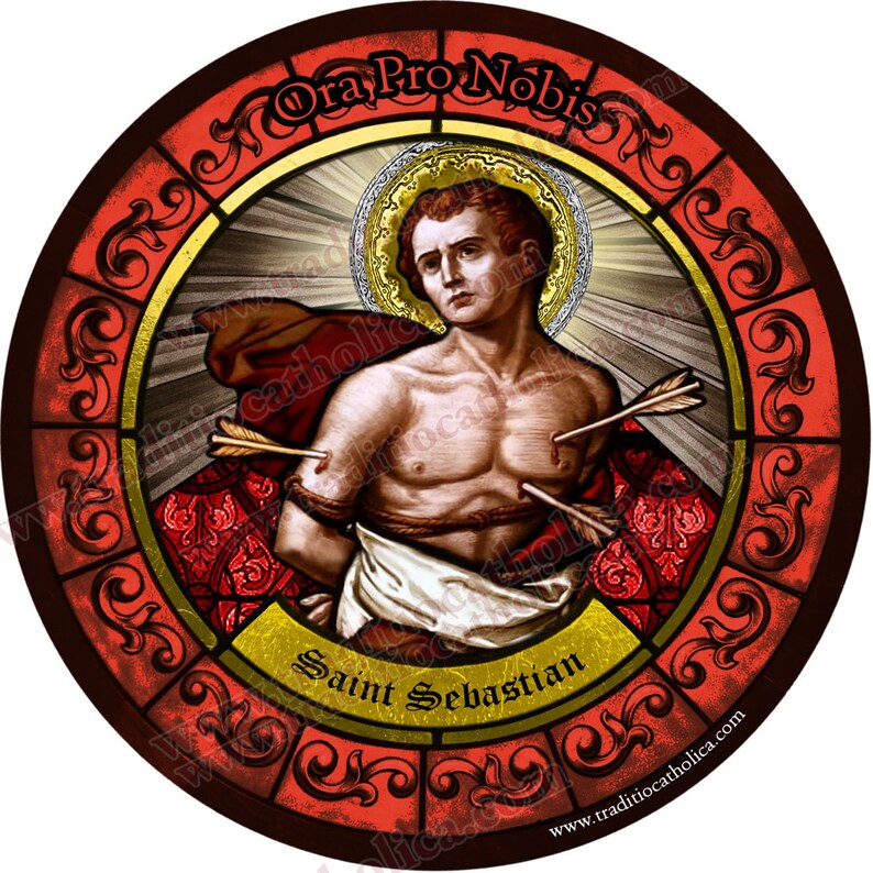 Saint Sebastian Patron of Soldiers Police and Cattle Disease - Etsy