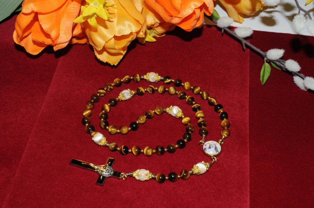 Saint Teresa of Avila Royal Limited Edition Precious Holy Rosary With ...