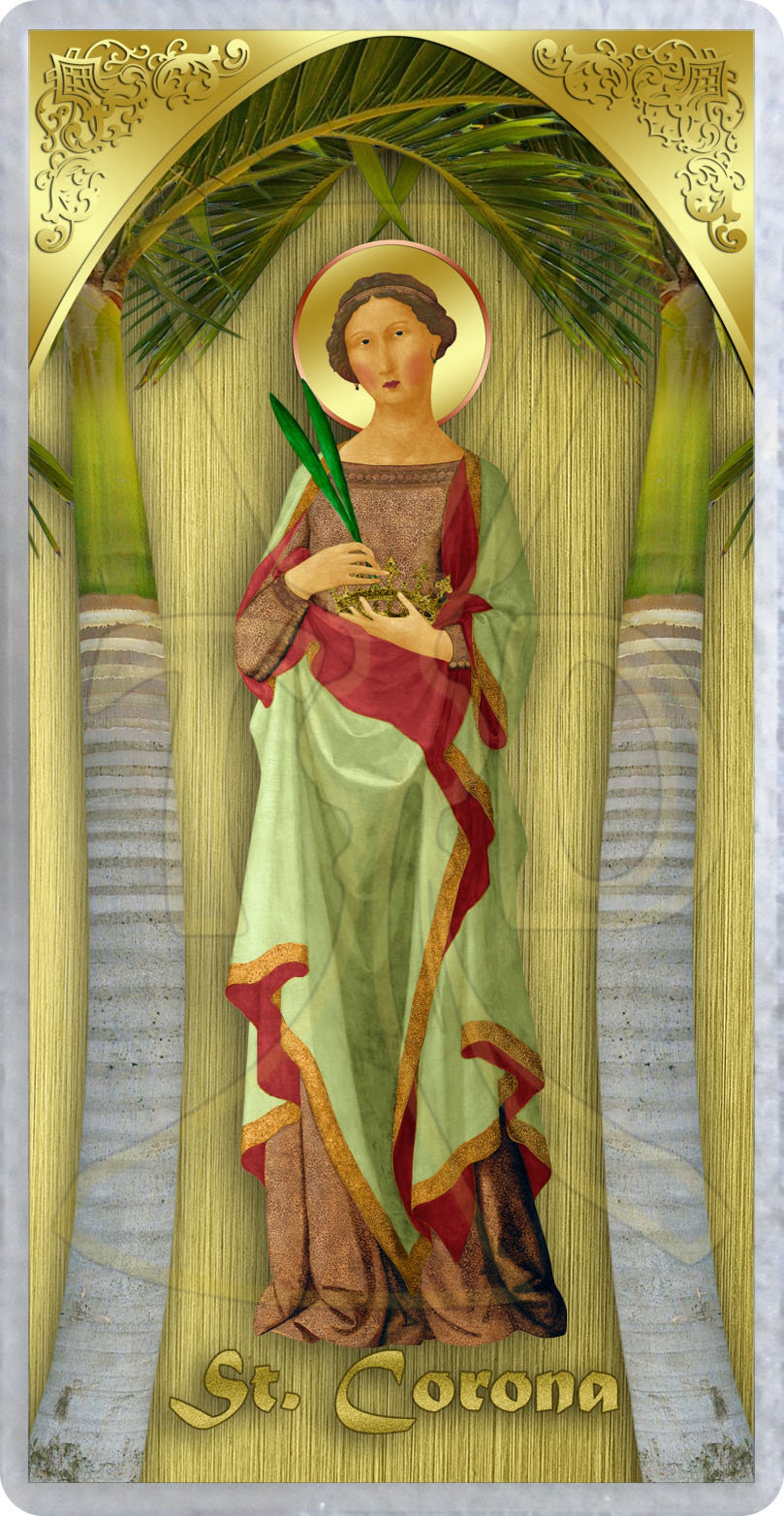 Saint St Corona Now Patron of Pandemics Eastern Orthodox | Etsy