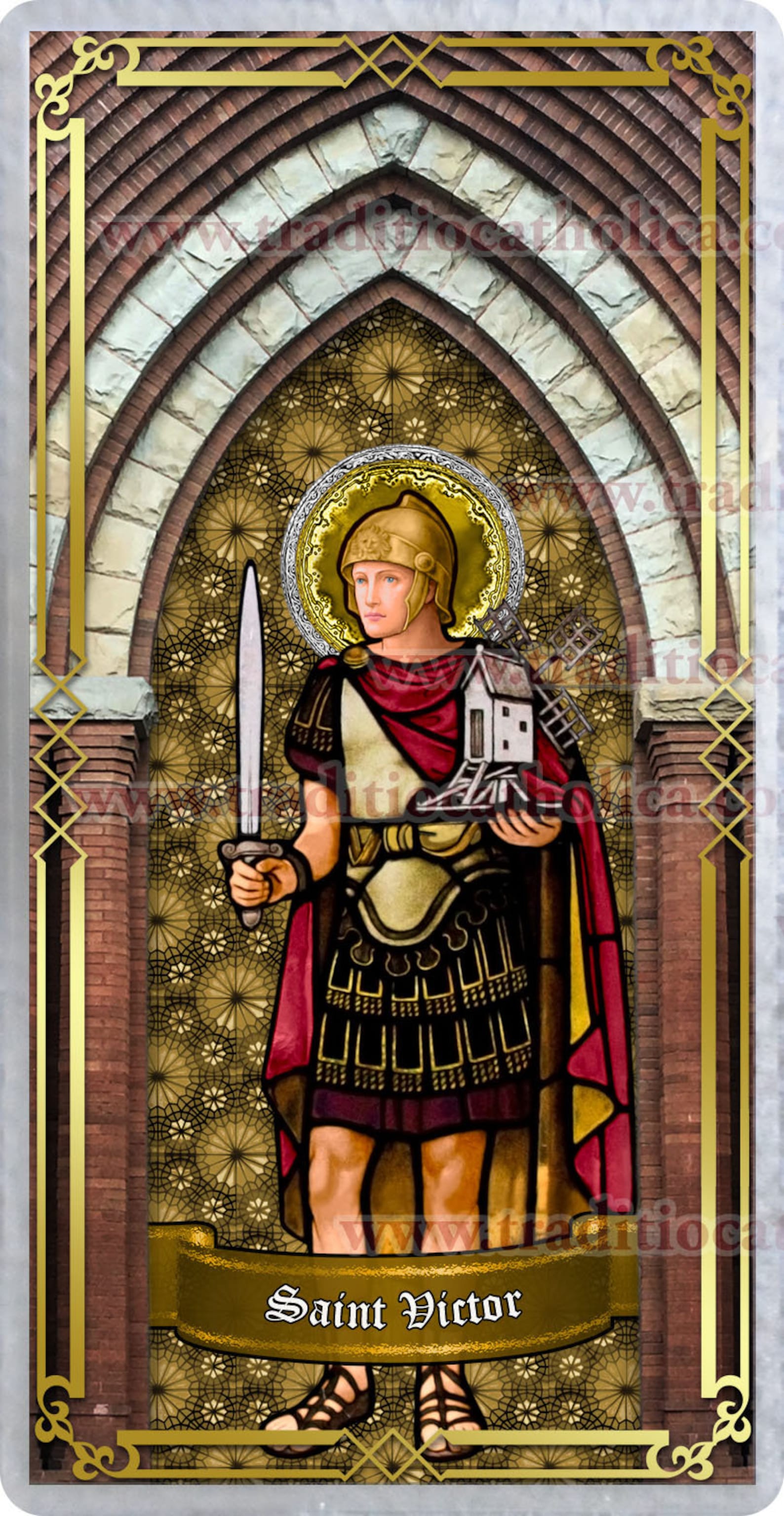 Saint St. Victor of Marseilles patron of prisoners sick | Etsy