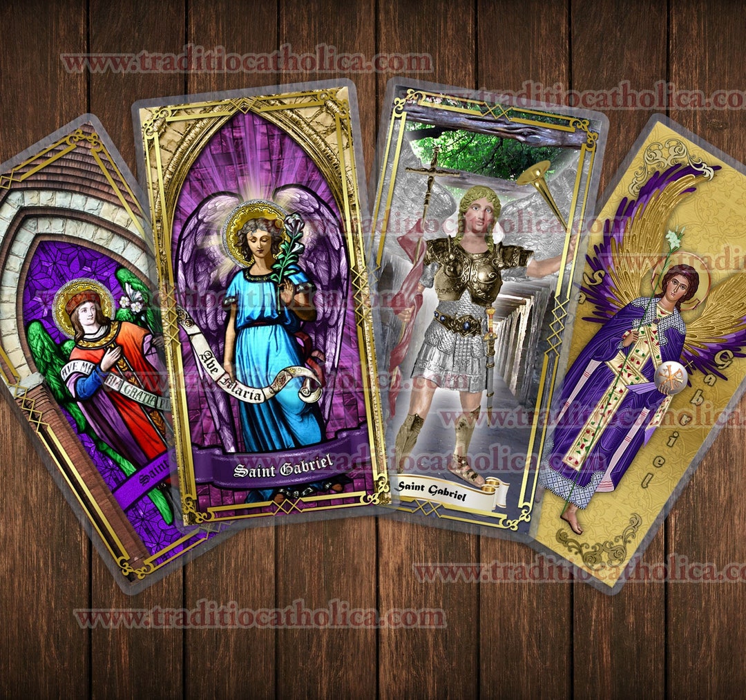 St. Saint Gabriel Archangel Laminated Holy Prayer Cards. - Etsy