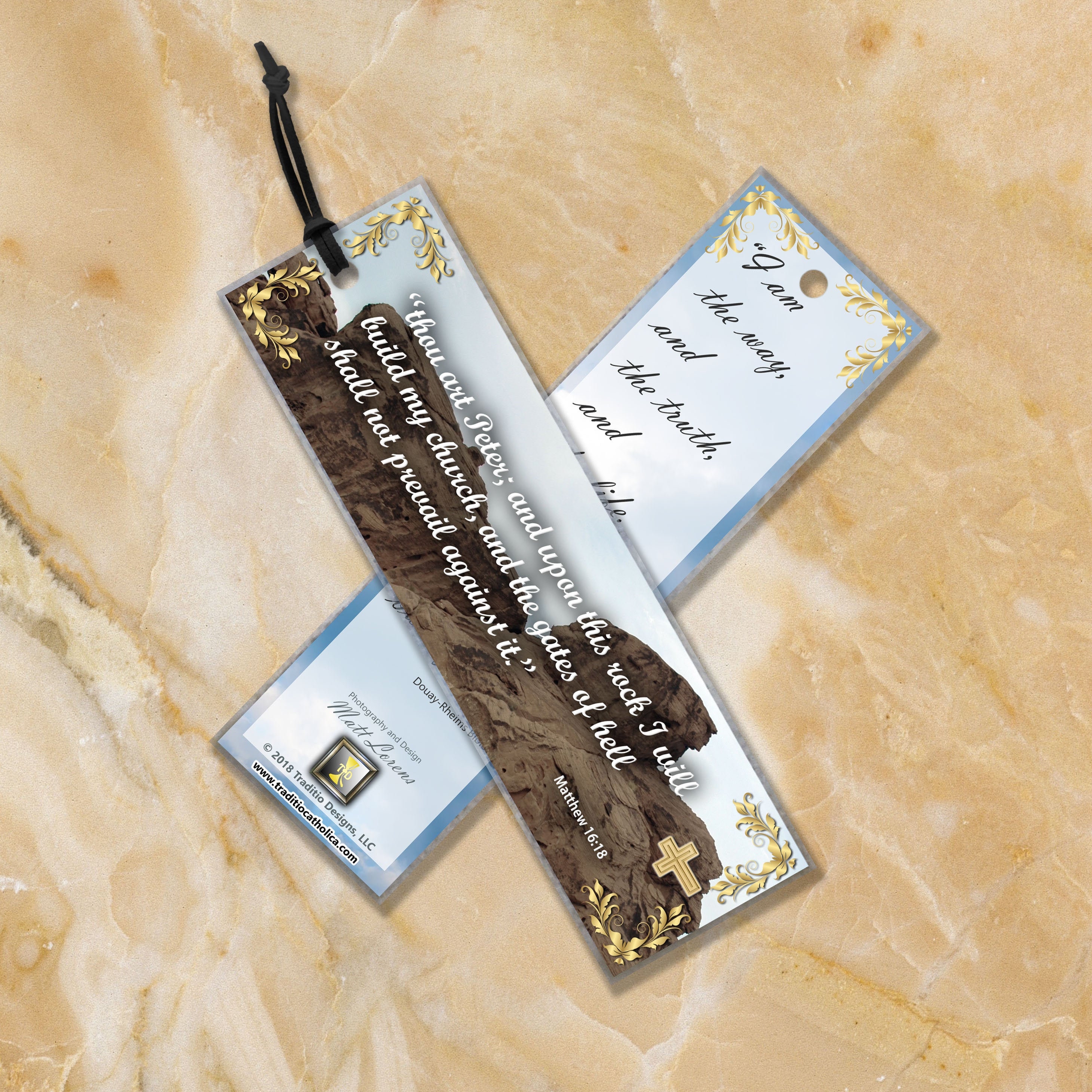 Matthew 16:18 Bible Scripture Bookmark Laminated Catholic - Etsy UK