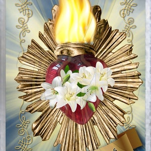 Most Chaste and Pure Heart of Joseph Sculpture and Stained Glass ...