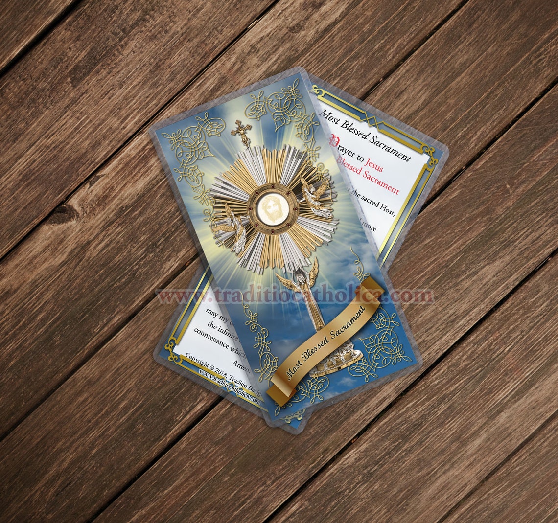 Blessed Sacrament Adoration Laminated Holy Prayer Card. Prayer - Etsy