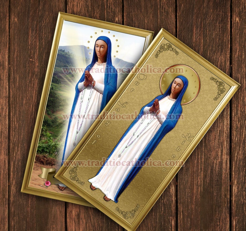 Our Lady of Kibeho Handcrafted Framed Prints. 7x14 Size. Our - Etsy
