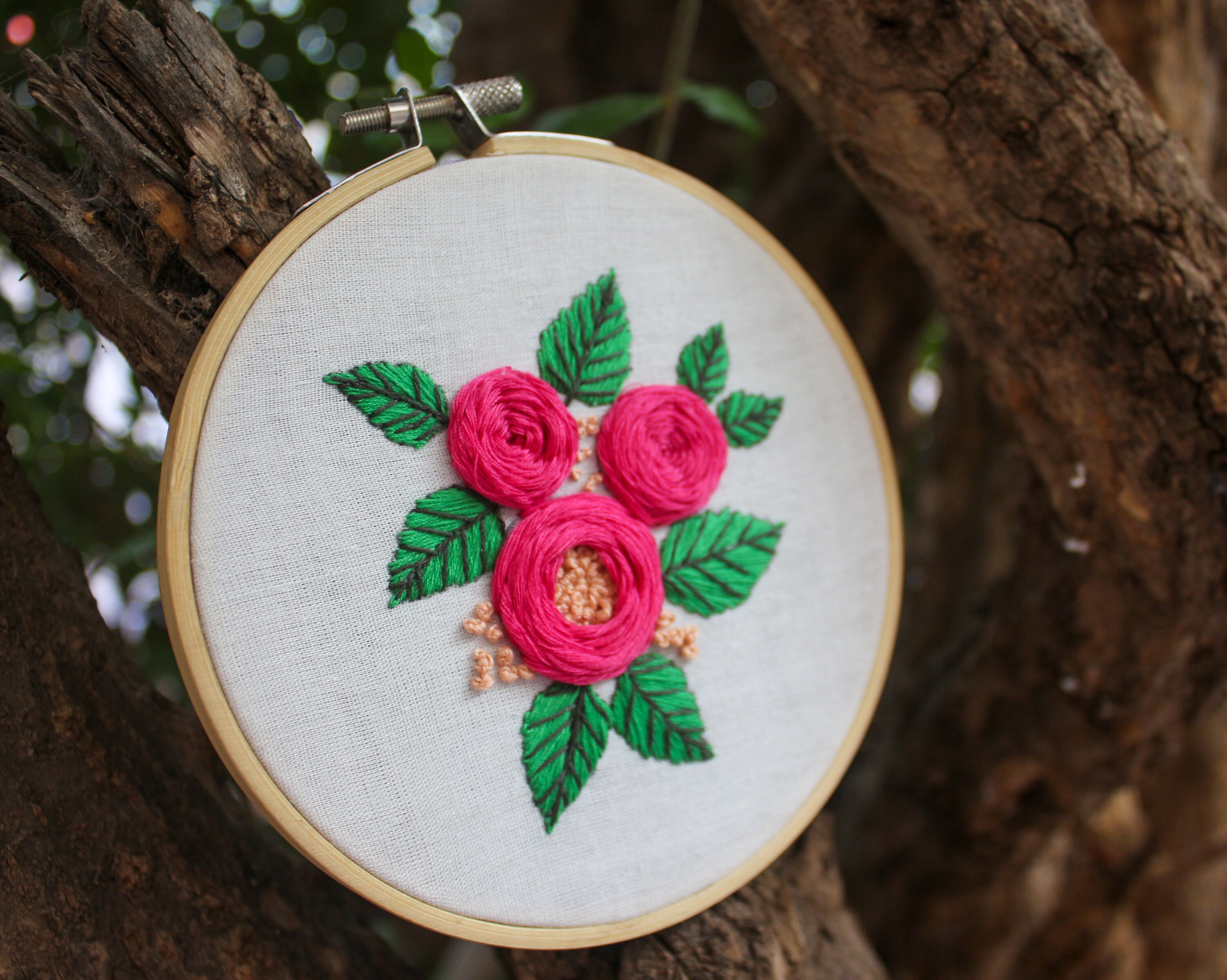 Rose Embroidery Pattern Pdf Flower Pattern Printable Hand Embroidery ...