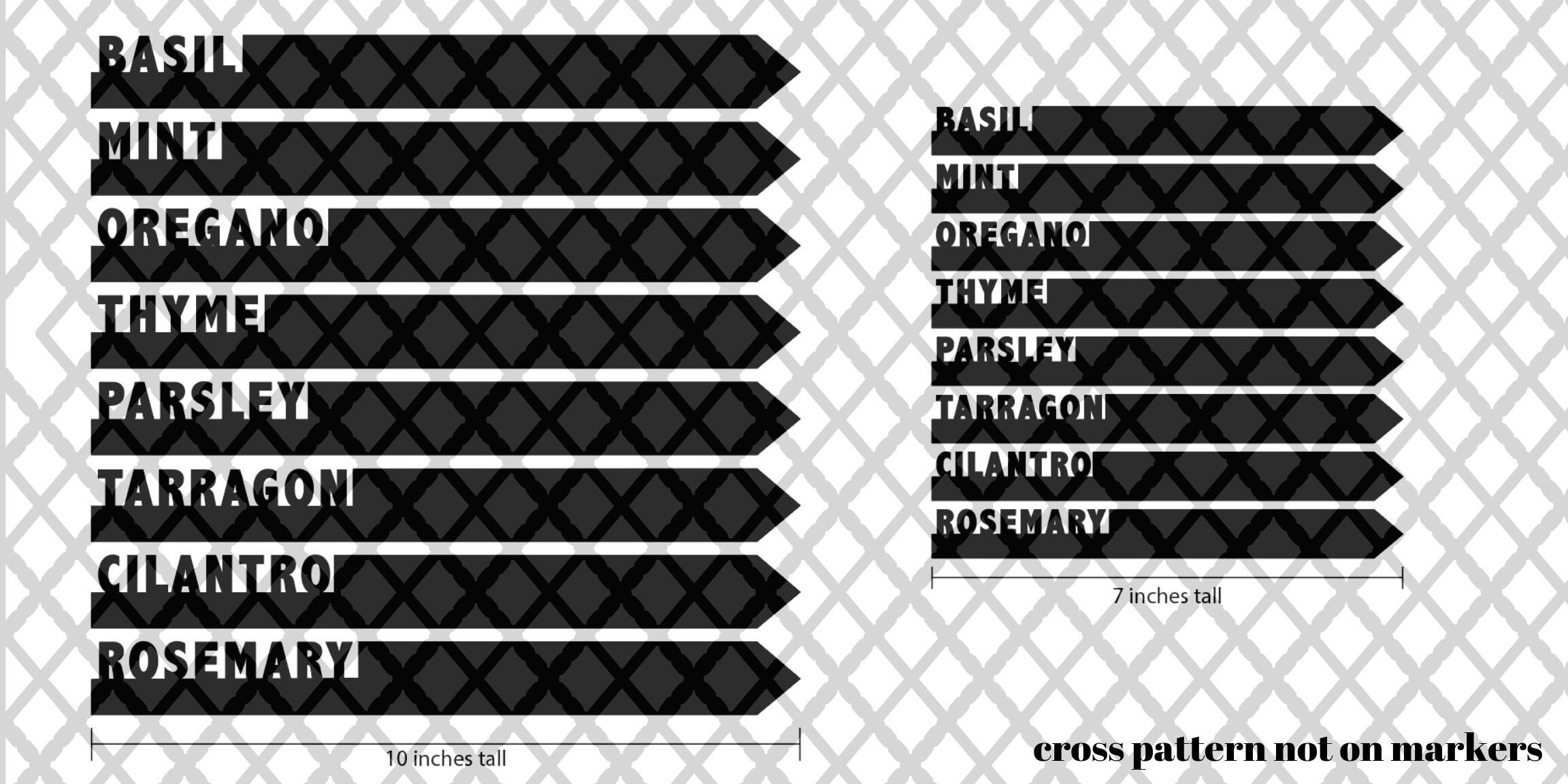 Plant Marker LARGE, Herb Stake, Acrylic Herb Marker, Herbs, Herb Stakes ...