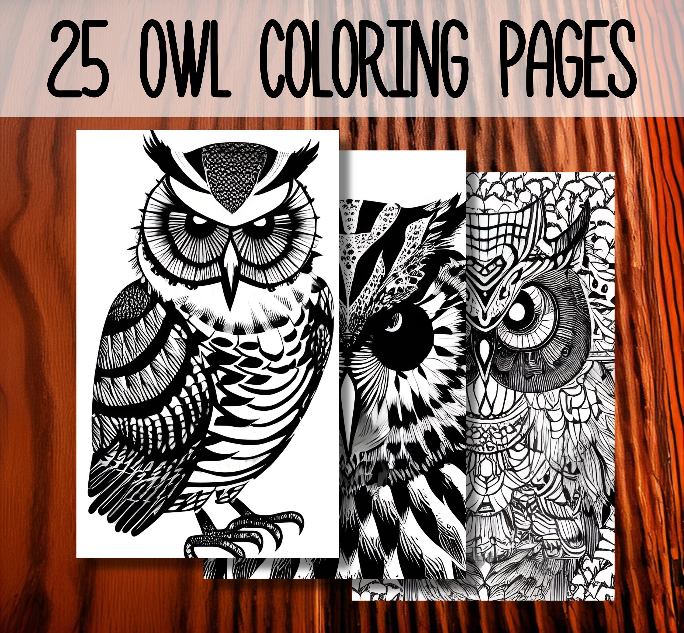 Aztec Owl Coloring Pages