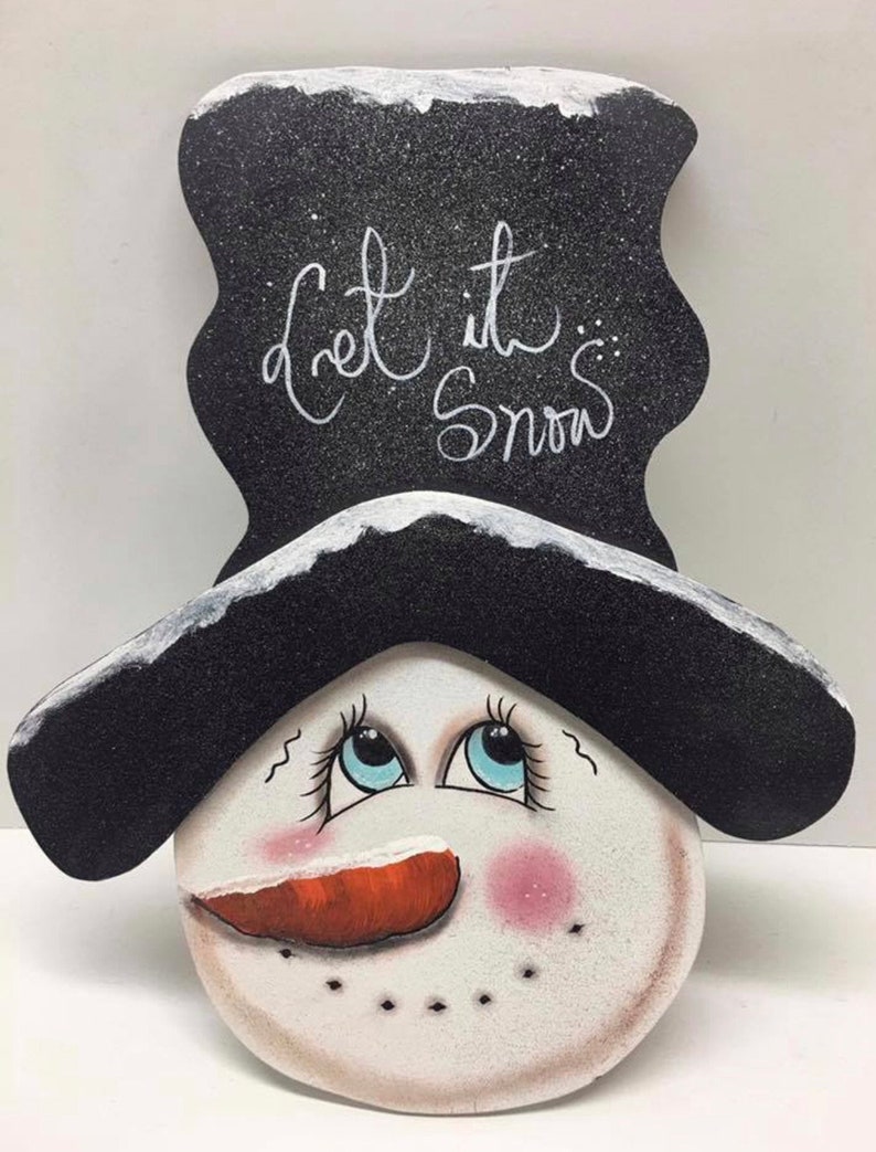 Let It Snow Snowman - Etsy
