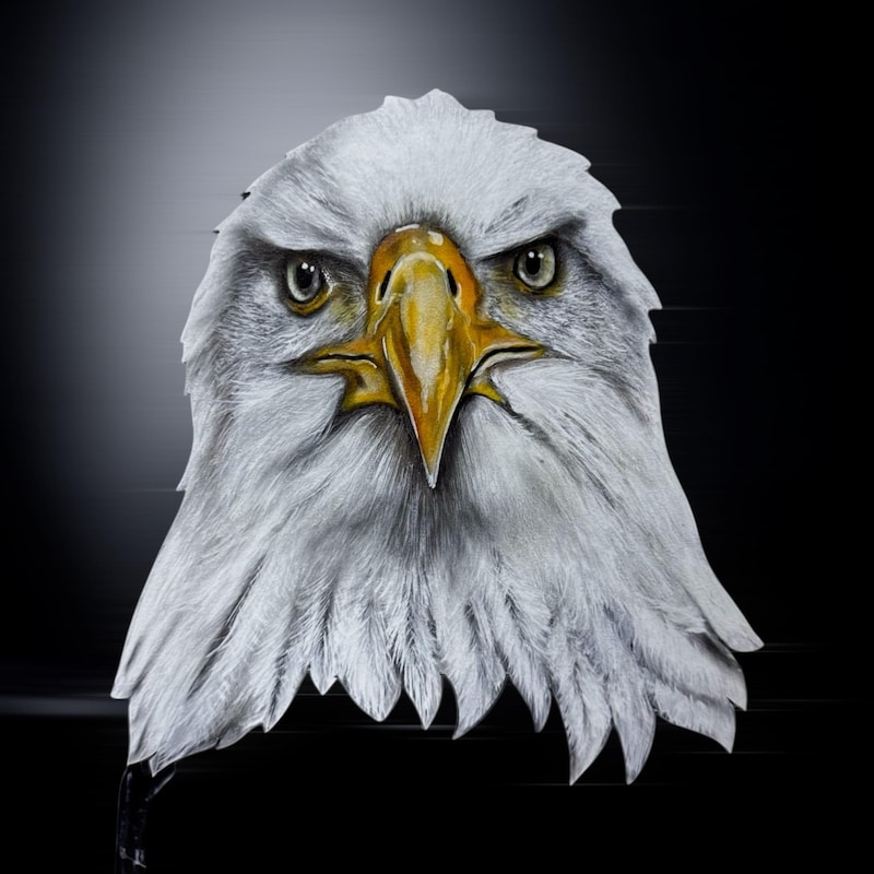 Eagle Head Wooden - Etsy