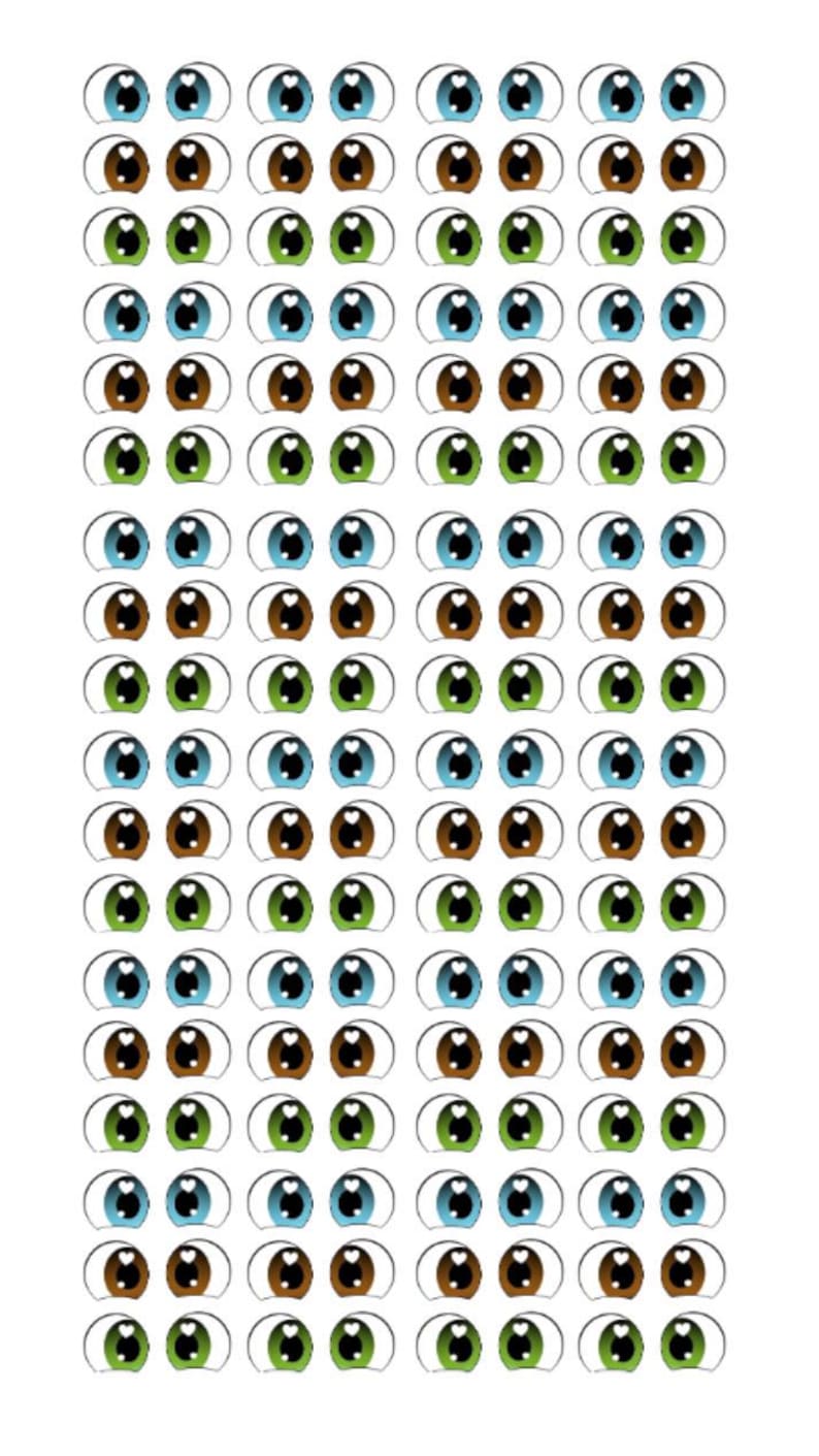 Adhesive Resin Doll Eyes - Style 022 - Perfect for Clay, Felt, Fabric ...