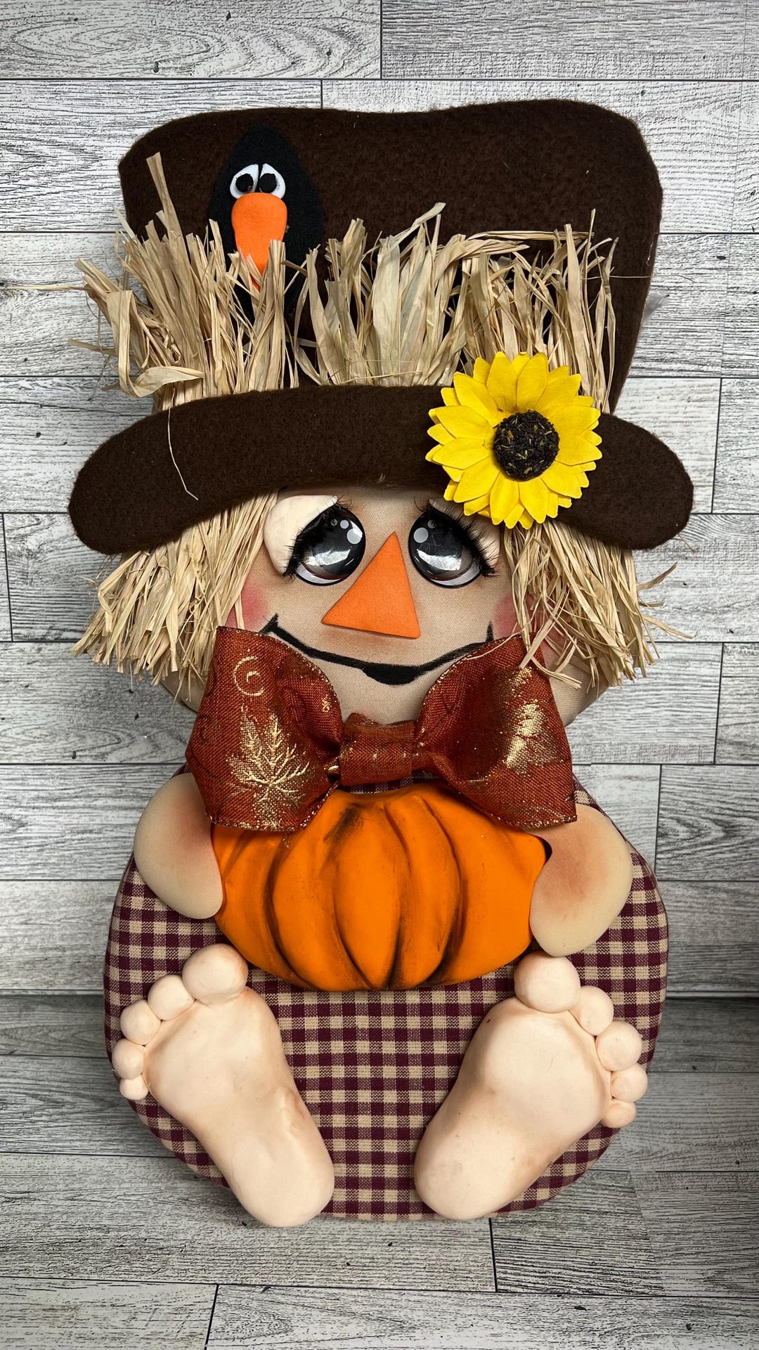 Scarecrow No-sew Patchwork - Etsy