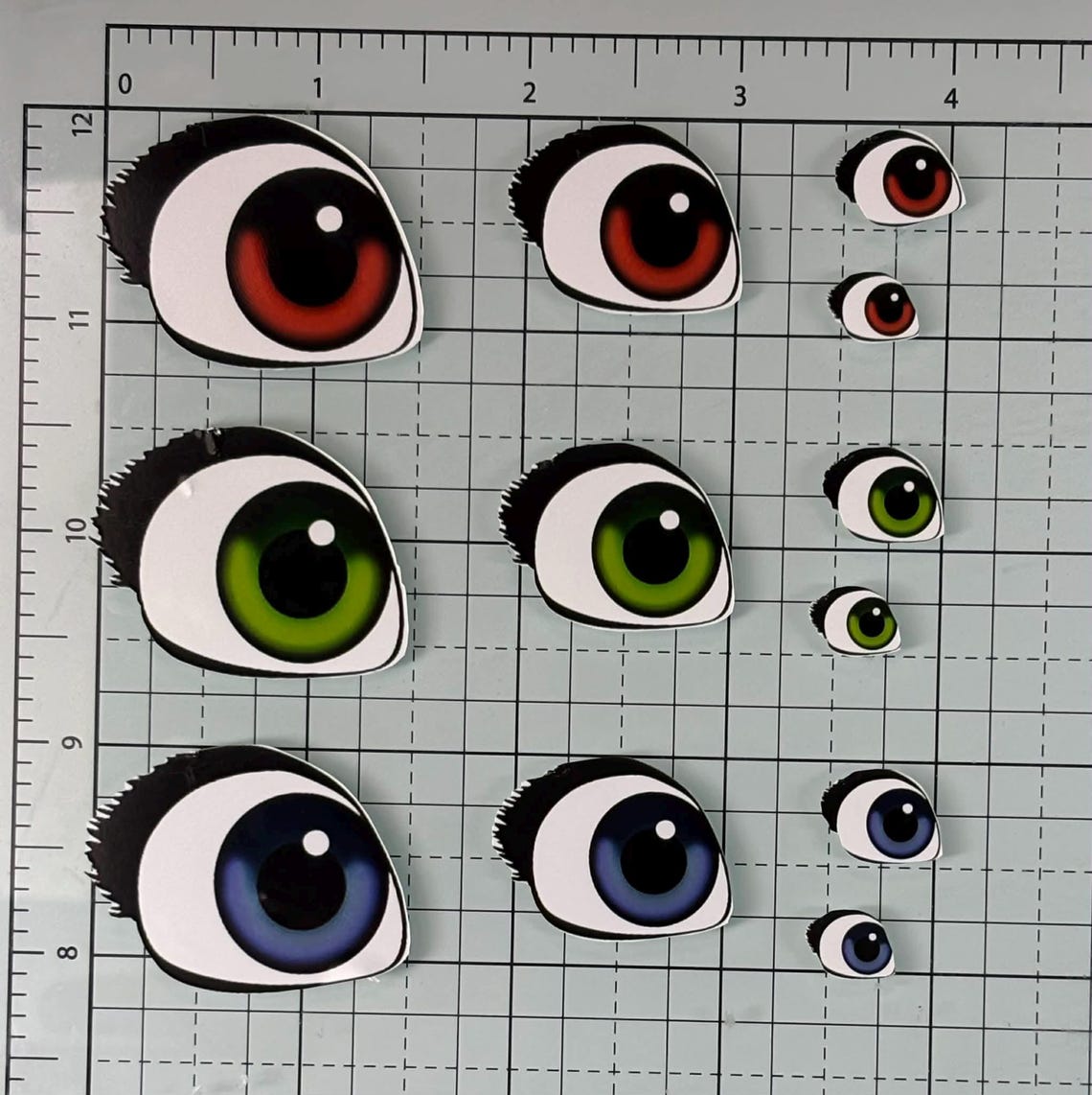 Adhesive Resin Doll Eyes - Style 034 - Perfect for Clay, Felt, Fabric ...