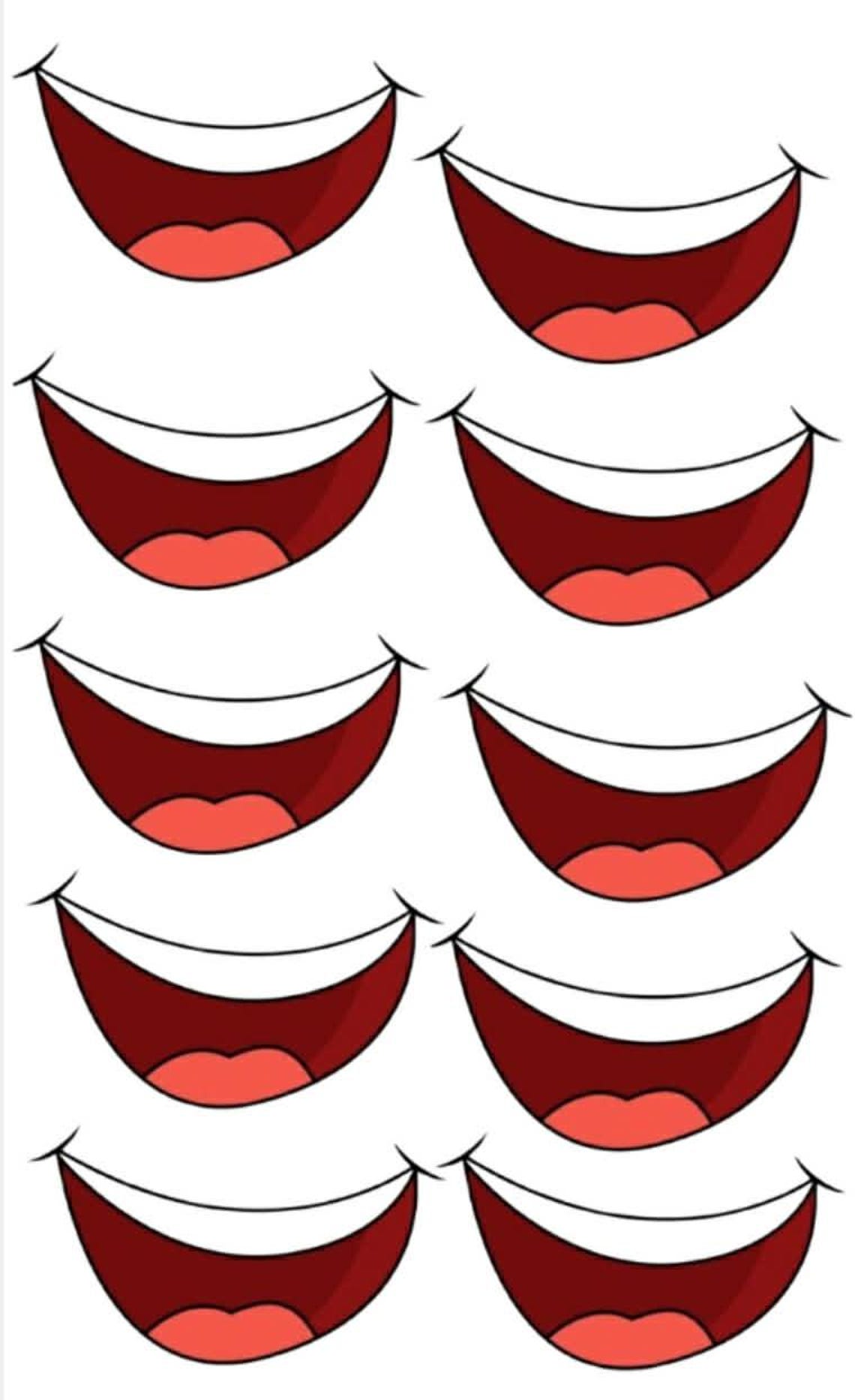 Adhesive Resin Doll Lips - Style 105 - Perfect for Clay, Felt, Fabric ...