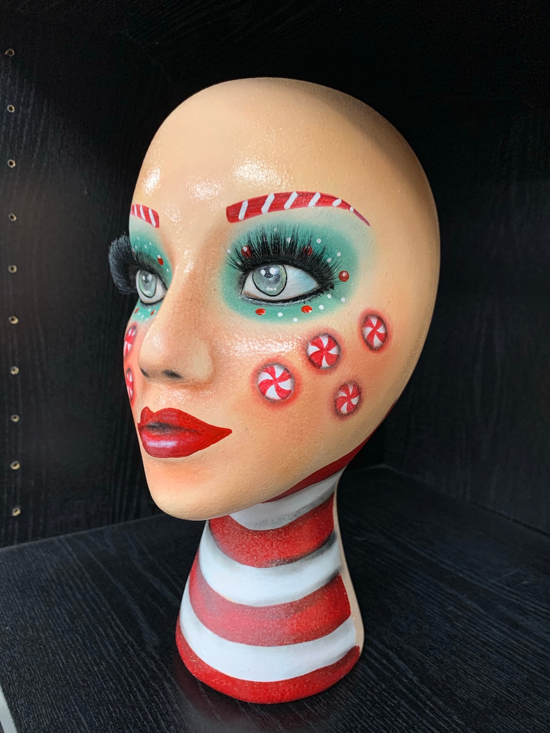 Mannequin Head Candy Cane - Etsy