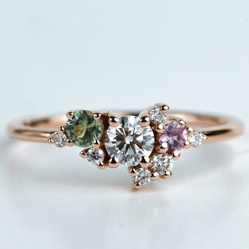 Cluster Ring - Etsy