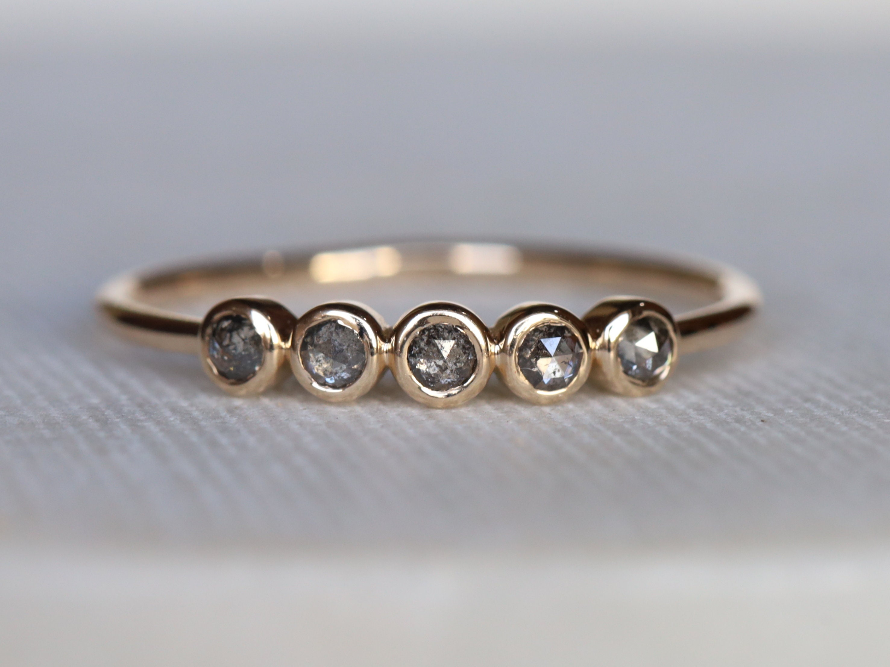 Grey Diamond Ring Gray Diamond Ring Diamond Wedding Ring | Etsy