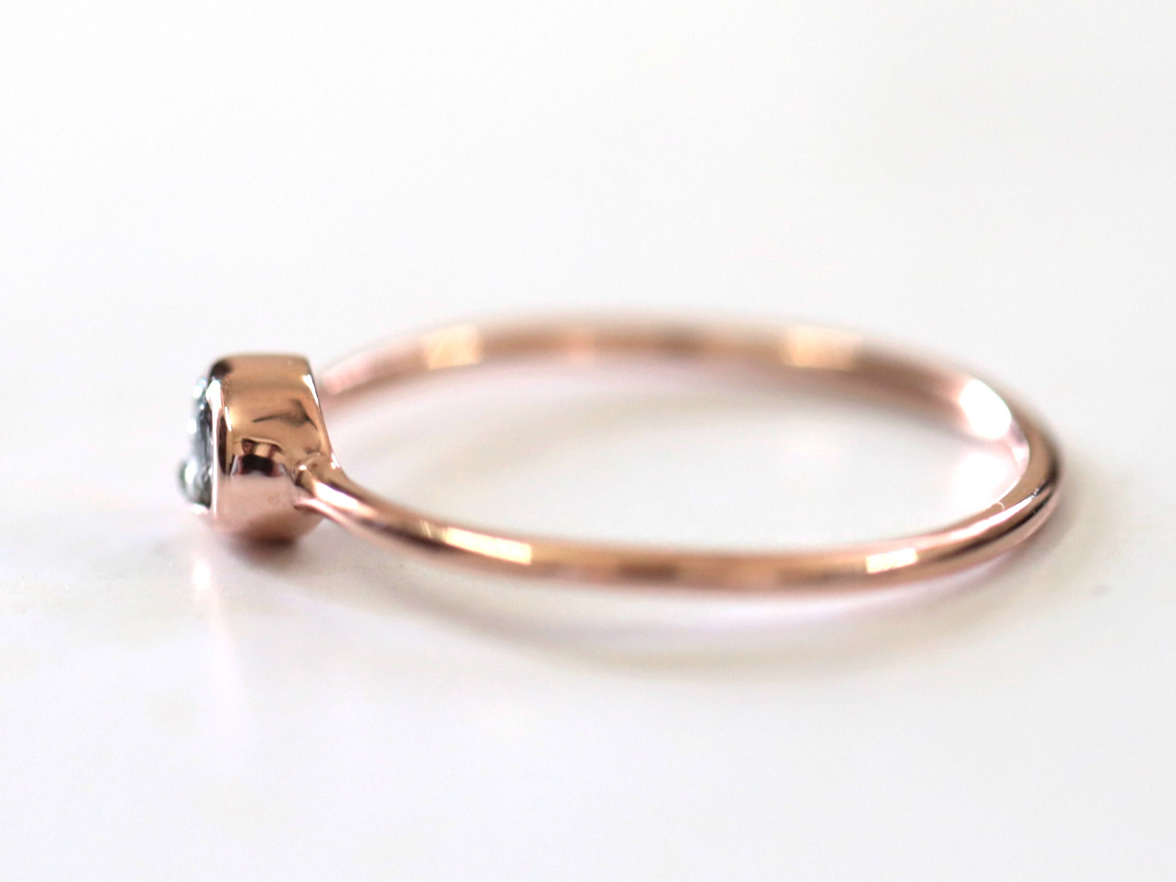 Raw Diamond Ring Natural Diamond Ring Rough Diamond Ring - Etsy