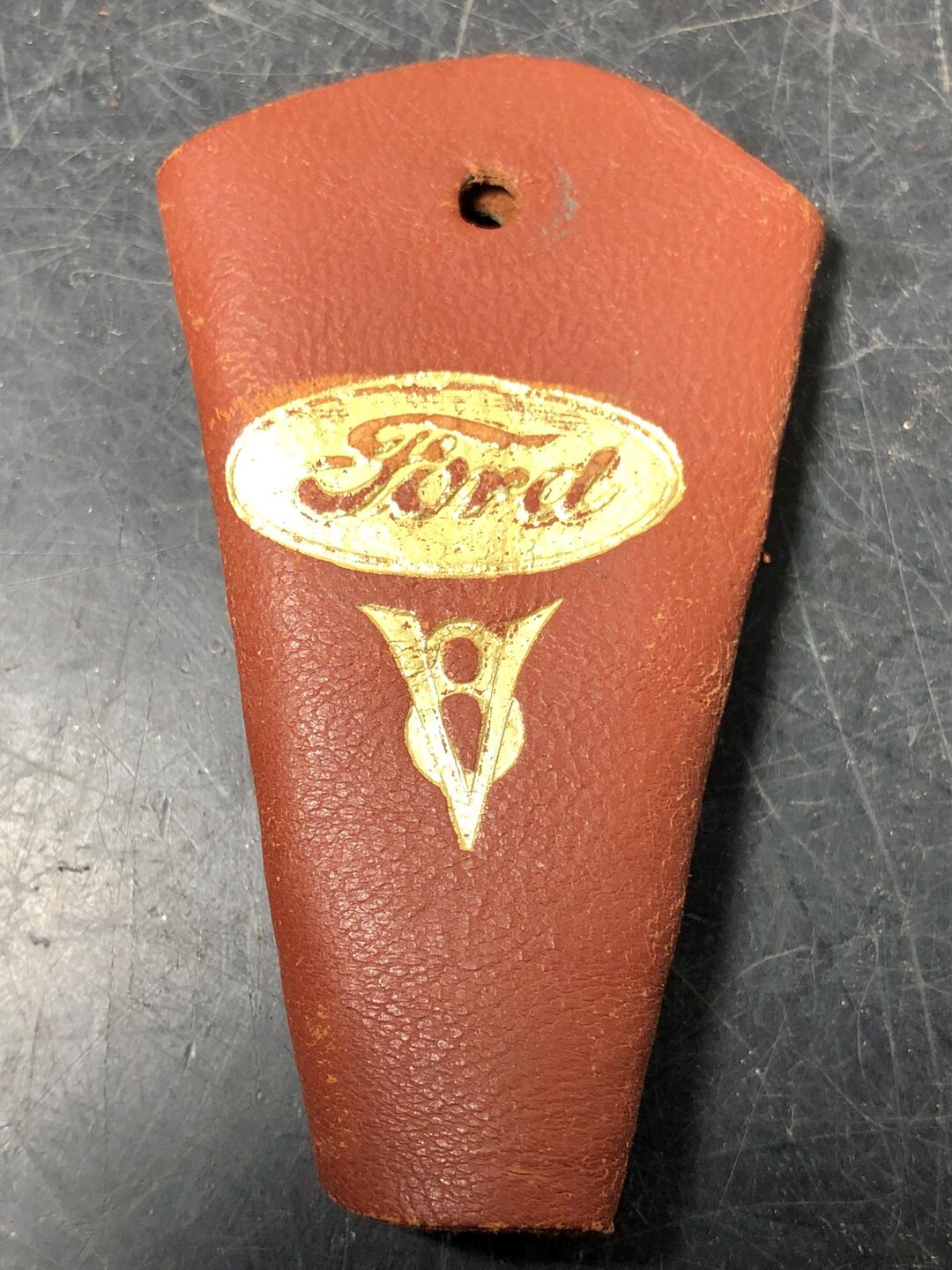 Vintage Ford V8 Flathead Leather Emblem Key Case - Etsy