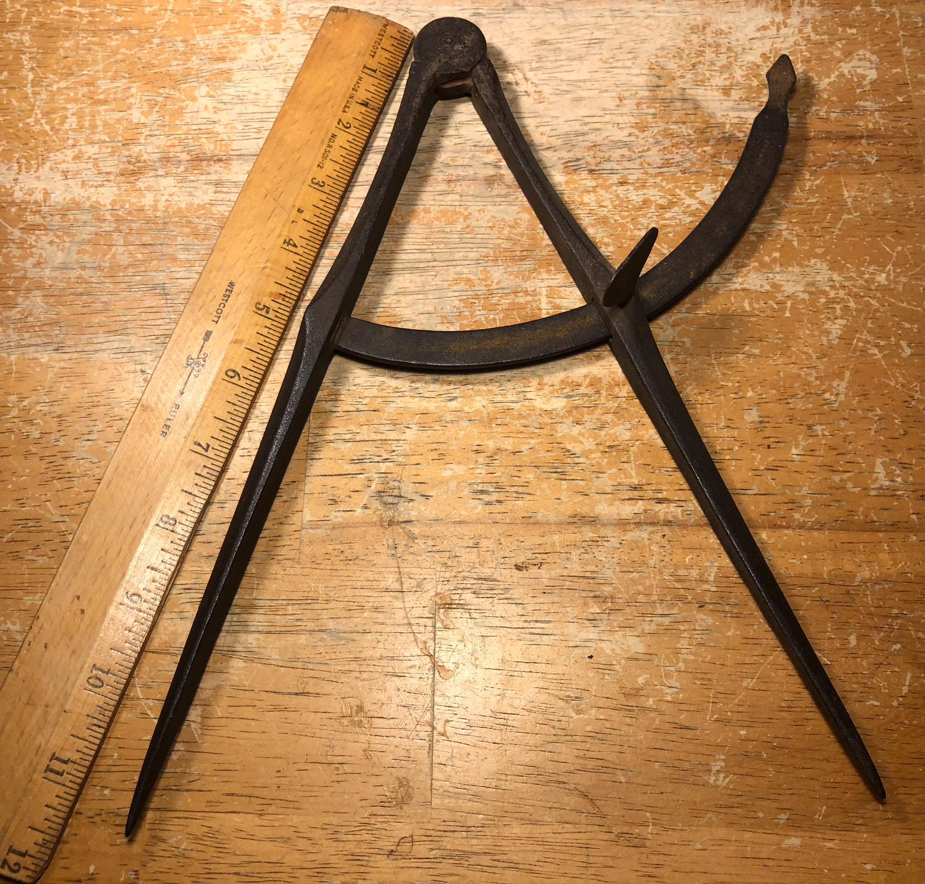 Antique 18th Century Wrought Iron Compass Dividers Charting Tool - Etsy