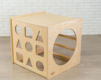 Wooden Climbing Cube - Etsy