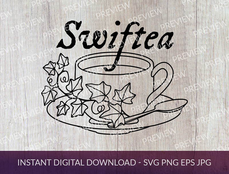 Taylor Swift - Swiftea - Swiftie - Swifty - Tea - Instant Download ...