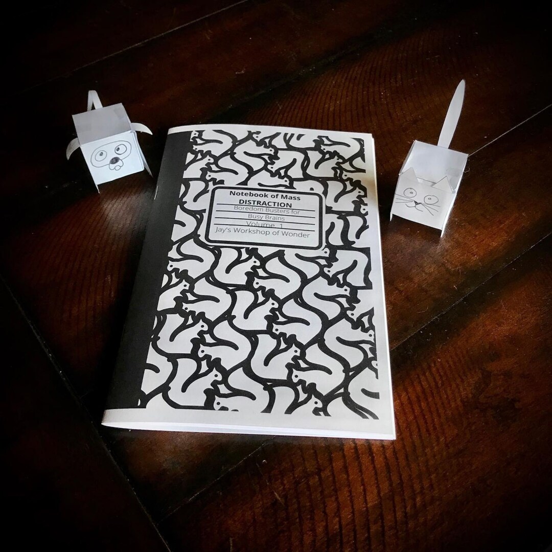 Notebook of Mass Distraction Printable Activity Book - Etsy