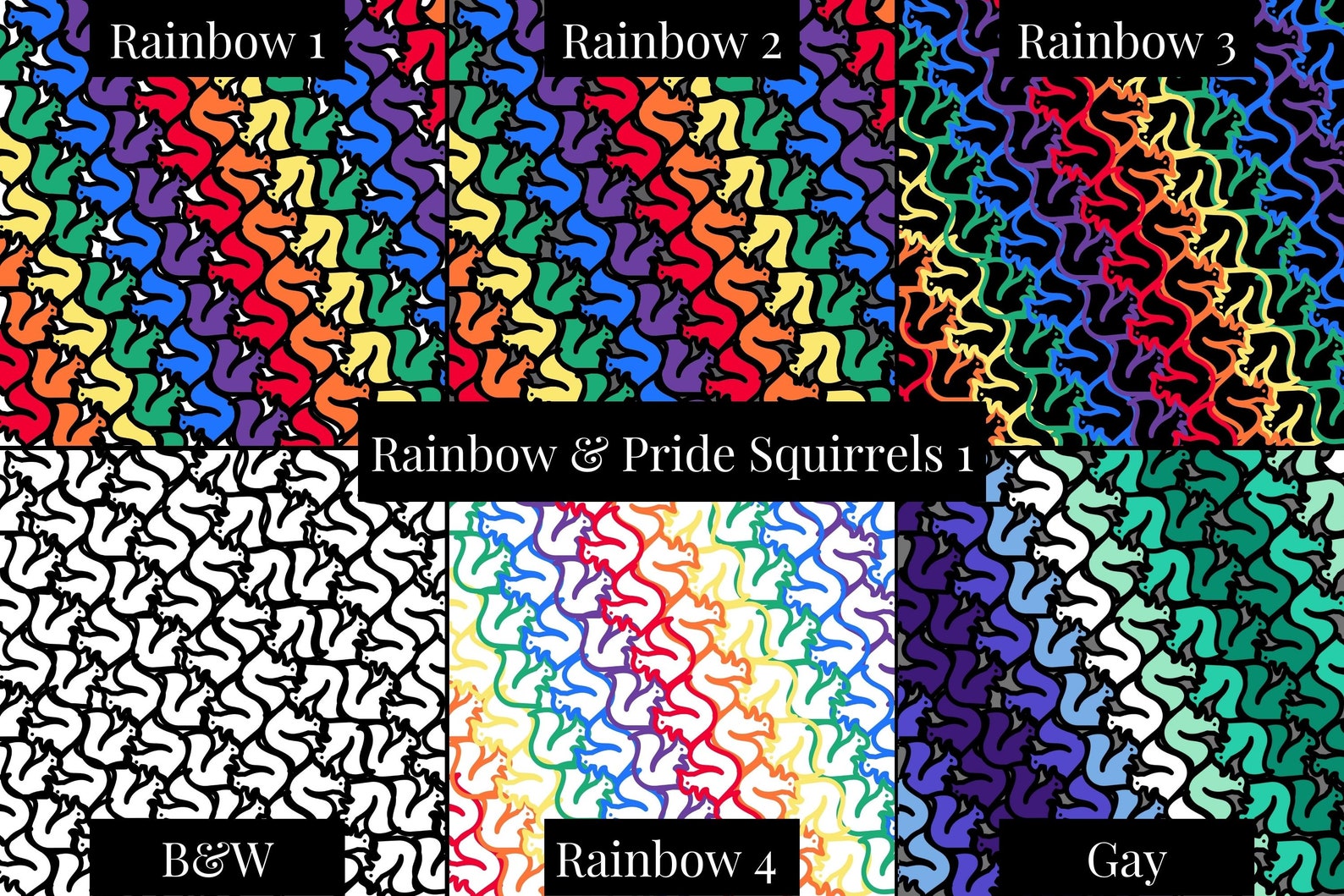 Printable Paper Infinity Cube Fidget - LGBTQ Pride Squirrel Patterns - Etsy