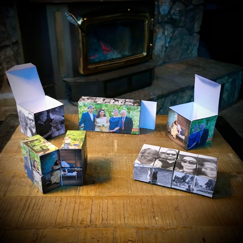 Custom Photo Printable Paper Infinity Cube Fidget Template - Etsy UK