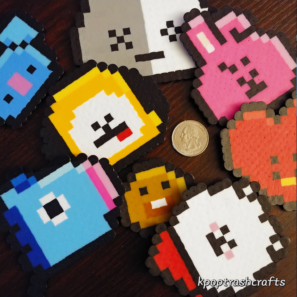 BT21 Perler Bead Pin | Etsy