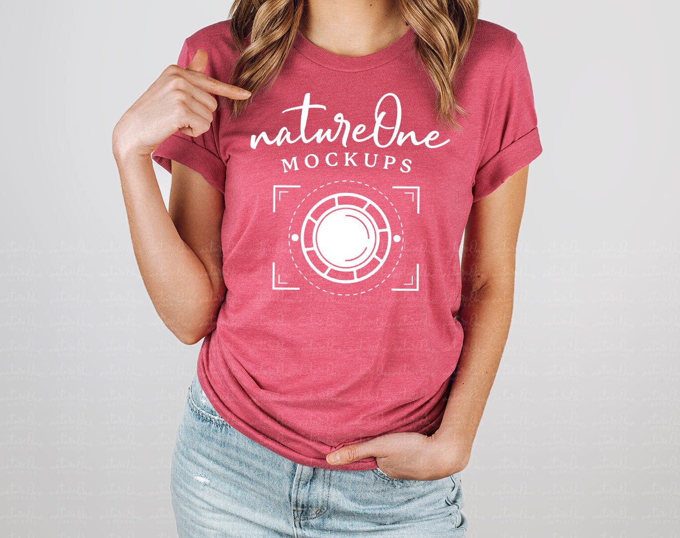 3001 Heather Raspberry Model Mockup Bella Canvas Mockup - Etsy