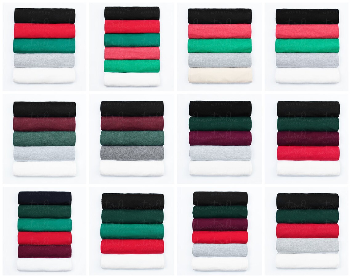 Christmas Color Chart Bundle, 24 High Resolution Images Christmas Color ...