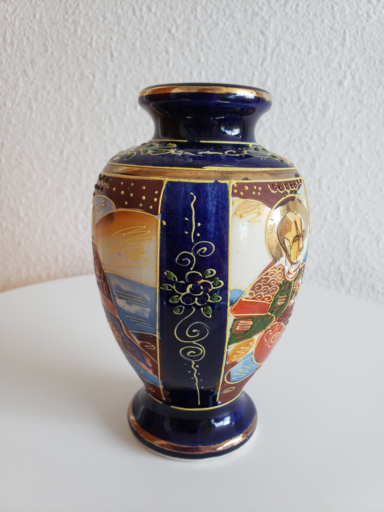 Moriyama Mori-machi Japanese Vase With Moriage Detai. - Etsy