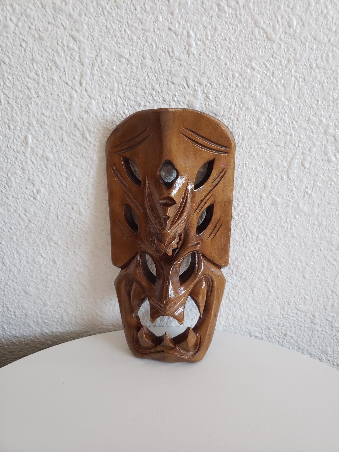 Filipino Mythical Bakunava Dragon Wooden Laquered Tribal Ethnic Mask ...